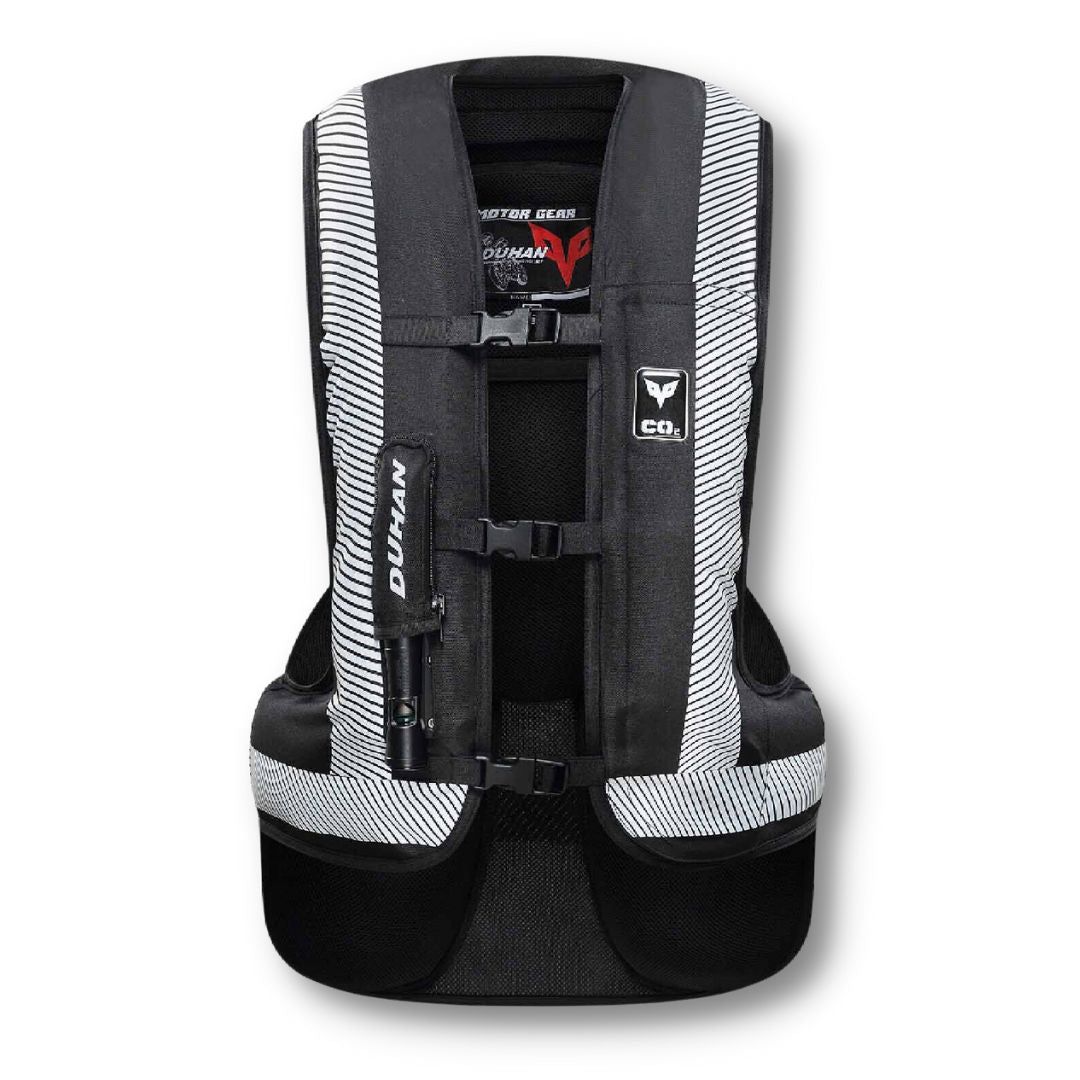 DUHAN Motorbike Airbag Jacket with CO2 Rapid Inflation & Proven Safety ...